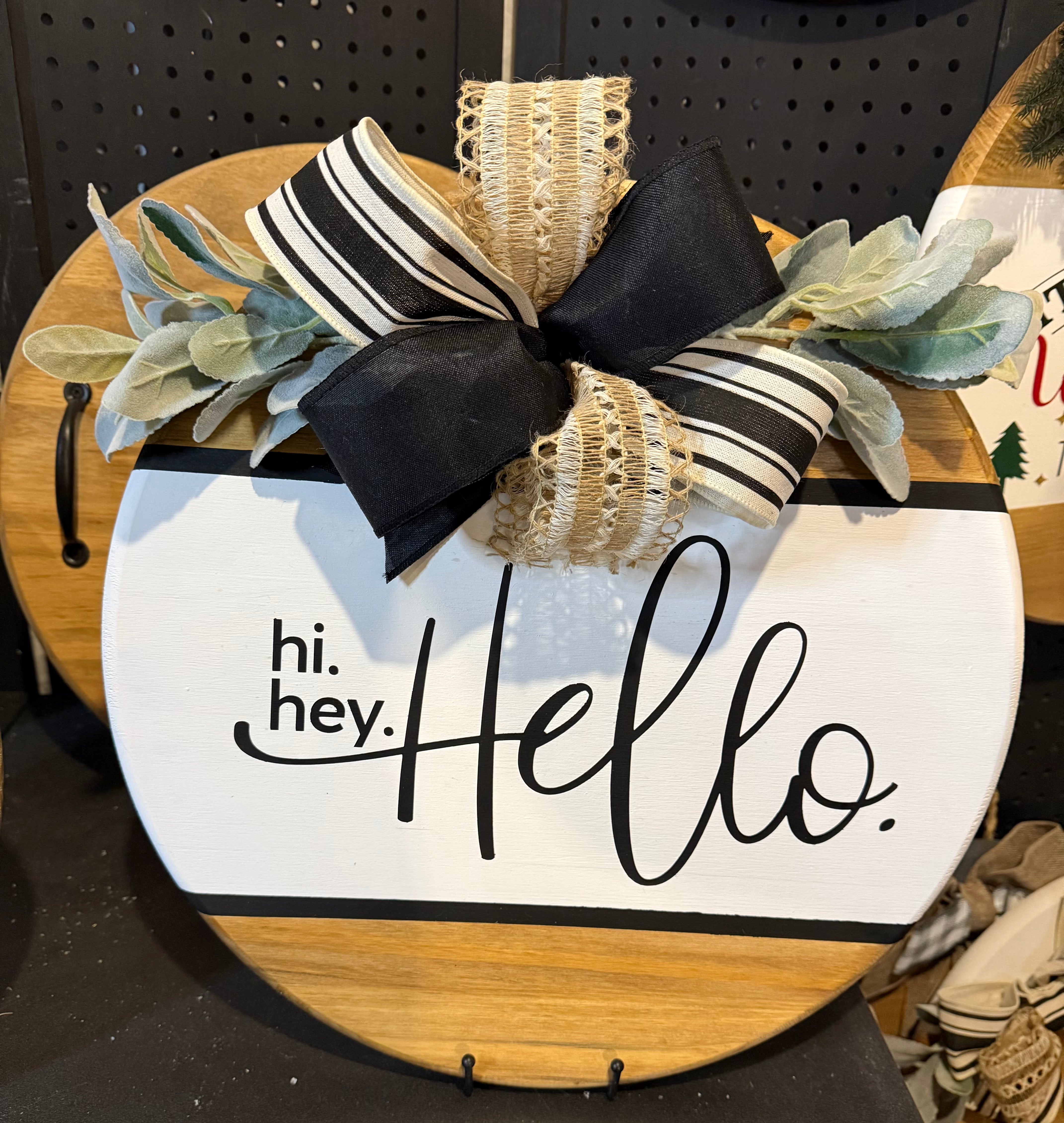 18” Door Hanger - Hi, Hey, Hello – MF Designs